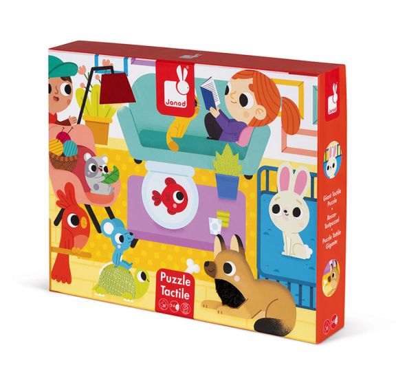 Janod Casse-tête tactile géant Les animaux domestiques 20 pièces – Nos ...