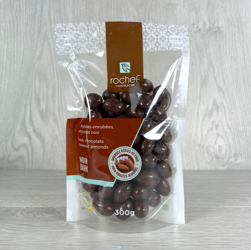 Roasted Almonds Dark Chocolate - Rochef Chocolatier | Made in Gatineau ...